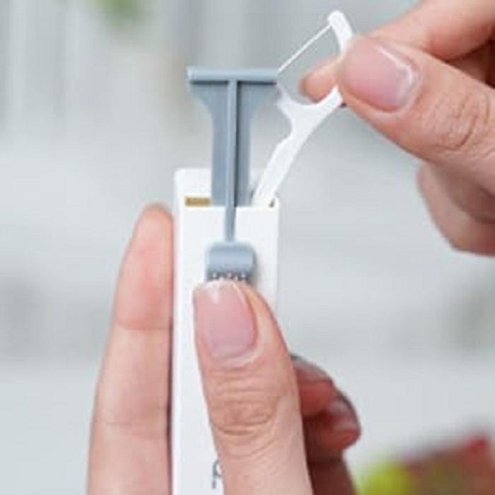 Dental Floss Picks Dispenser,Pop-Up Floss Holder Hygiene and Organized ...