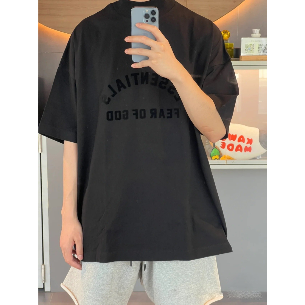 2023 New Fear Of God Essentials New Texture Black Series Small High