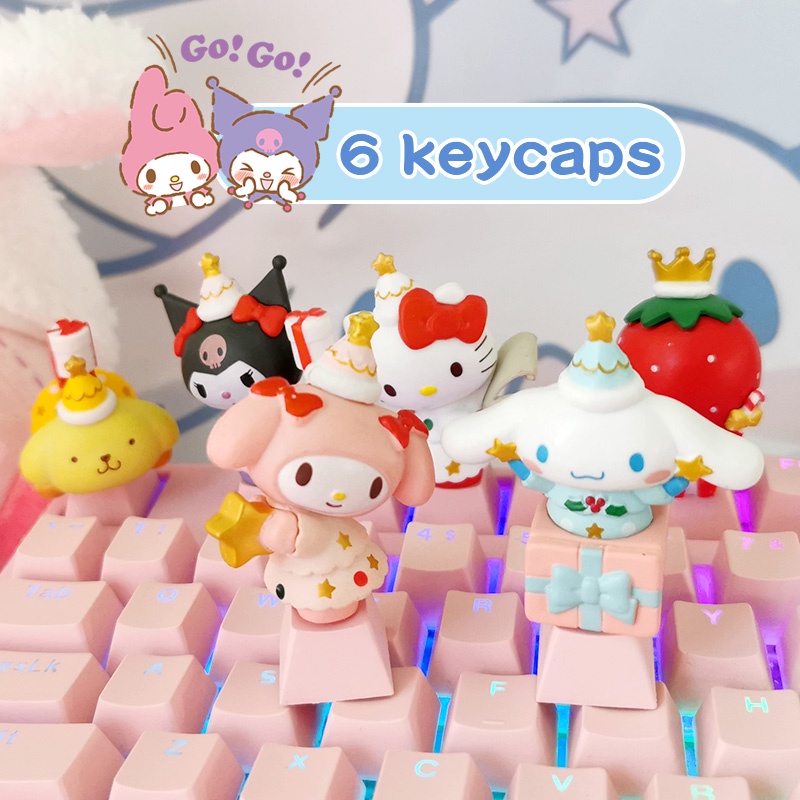 Keycap Sanrio Birthday Gift R4 PBT Mechanical Keyboard Button | Shopee ...
