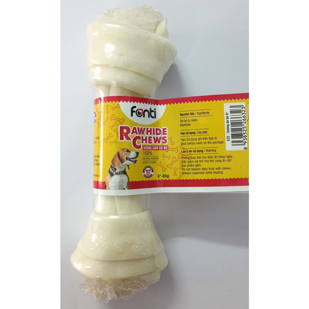Fonti Inu Cowhide Dog Bones Help Clean Teeth, Rich In Calcium | Shopee ...