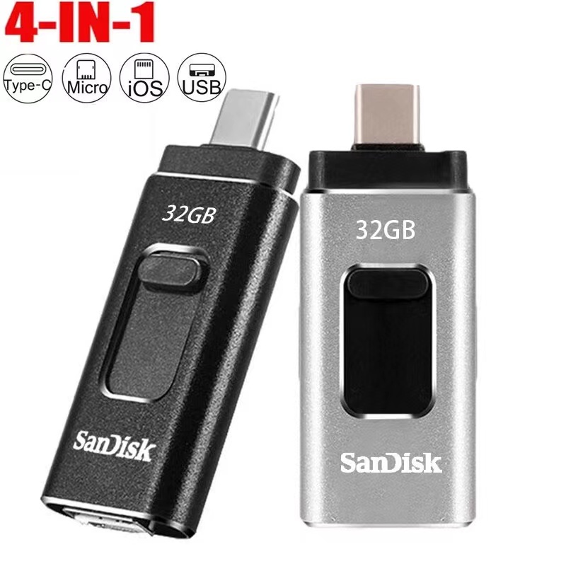 usb 4in1 otg usb 3.0 flash drive 4 in1 1TB/256GB/512GB/32GB compatible ...