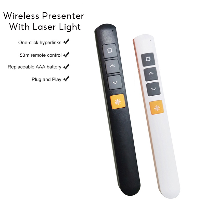 Wireless Presenter With Laser Pointer Laptop Remote Control Flip Pen ...