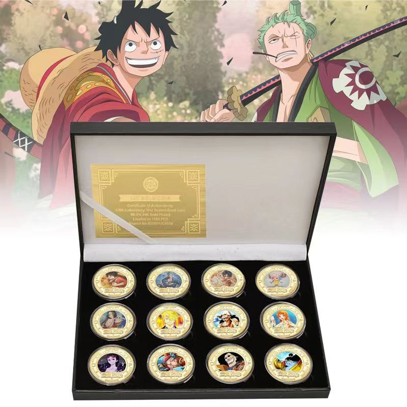 One Piece Anime Metal Card Set 12 Pieces | Shopee Philippines