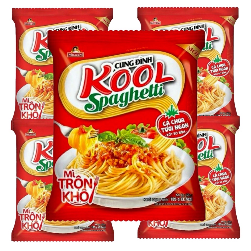 [ Delicious AS MYE ] Combo of 5 packs (each pack 105g) Kool Spaghetti ...