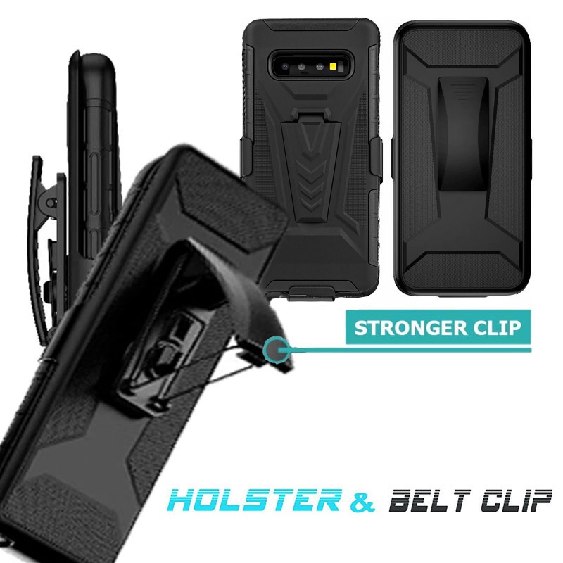Samsung Galaxy S10 Plus S10E Note 8 9 5 S8 S9 Heavy Duty Armor Belt ...