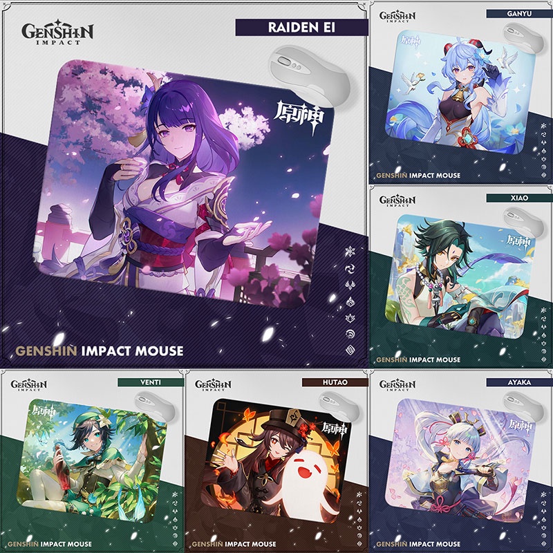 Genshin impact Mousepad Small size Wanderer nahida raiden shogun mouse ...