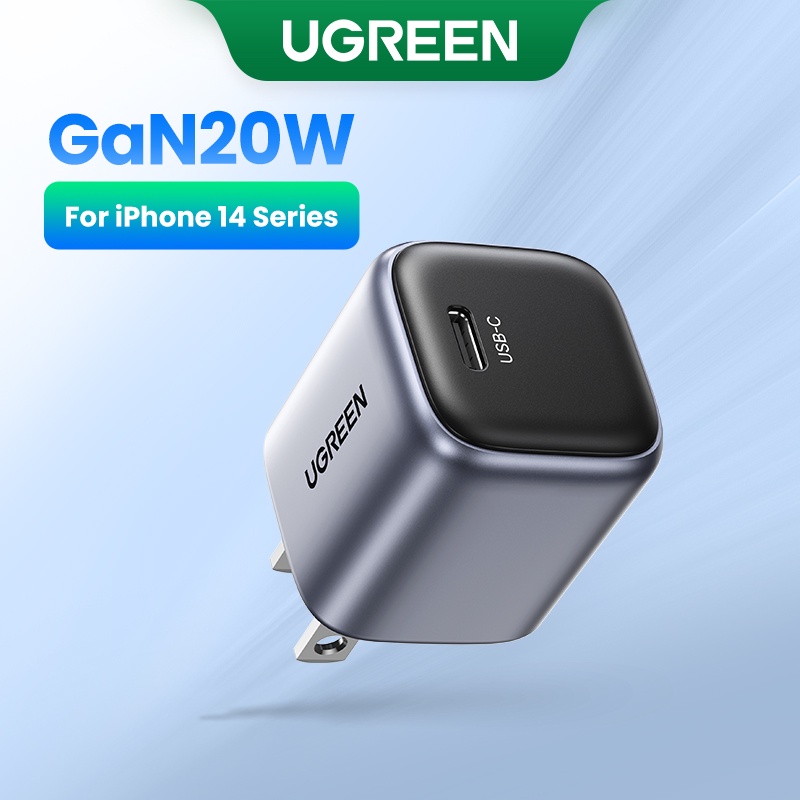 UGREEN 20W 30W GaN Charger PD Fast USB Type C Charger USB C PD3.0 QC3.0 Quick Charging For ...