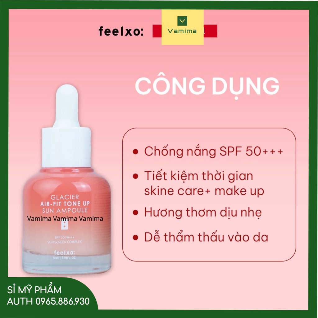 Feelxo Glacier Air- Fit Tone Up Sun Ampoule SPF50 + / PA ...
