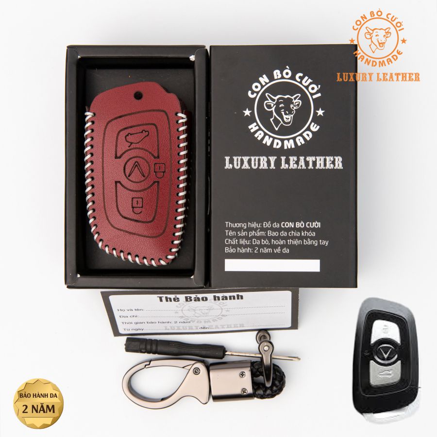 Vinfast Lux Leather Key Case 100% Cow Leather | Shopee Philippines