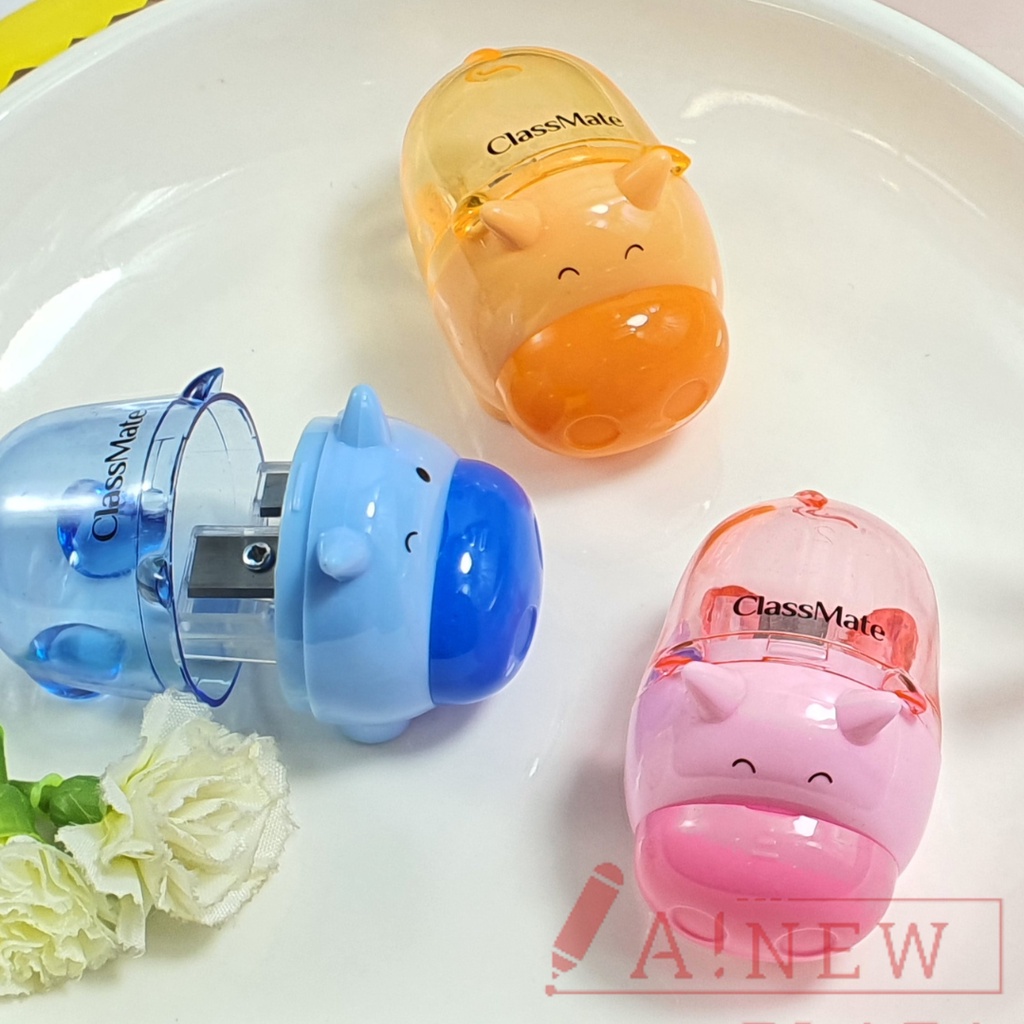 Classmate Cute Cow-Shaped Pencil Sharpener | Shopee Philippines