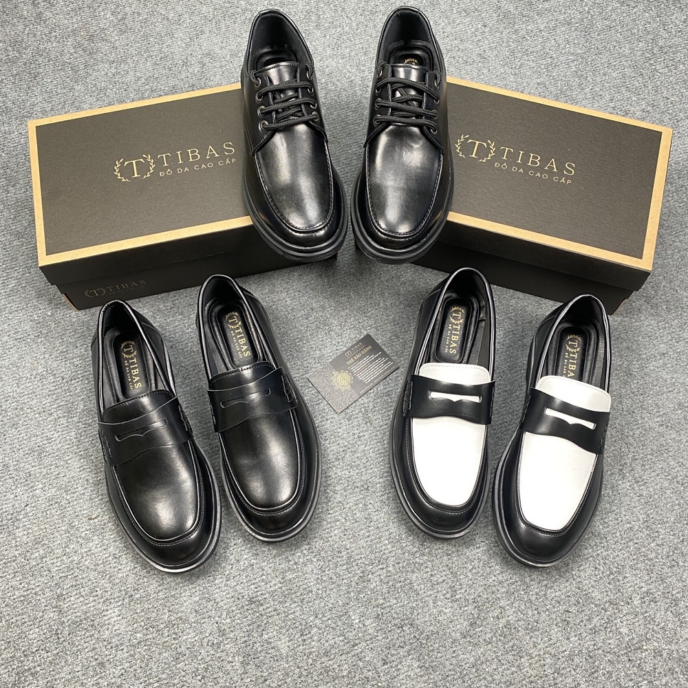 TIBAS High Quality Leather Penny Loafer Shoes, Men's Loafers for ...