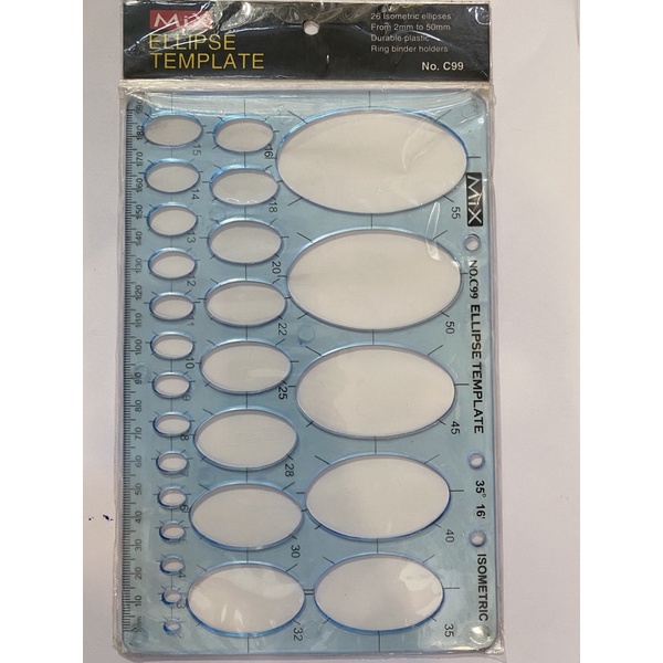Elip Ellipse MIX Ruler. | Shopee Philippines