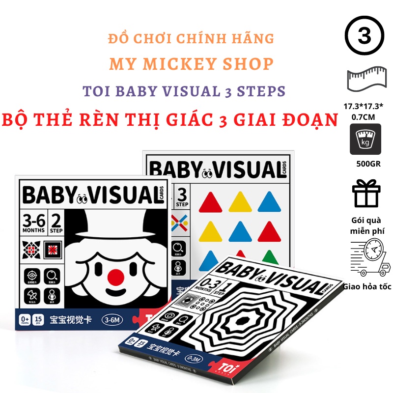Visual training cards for newborns from 0 to 12 months old Baby Visual ...