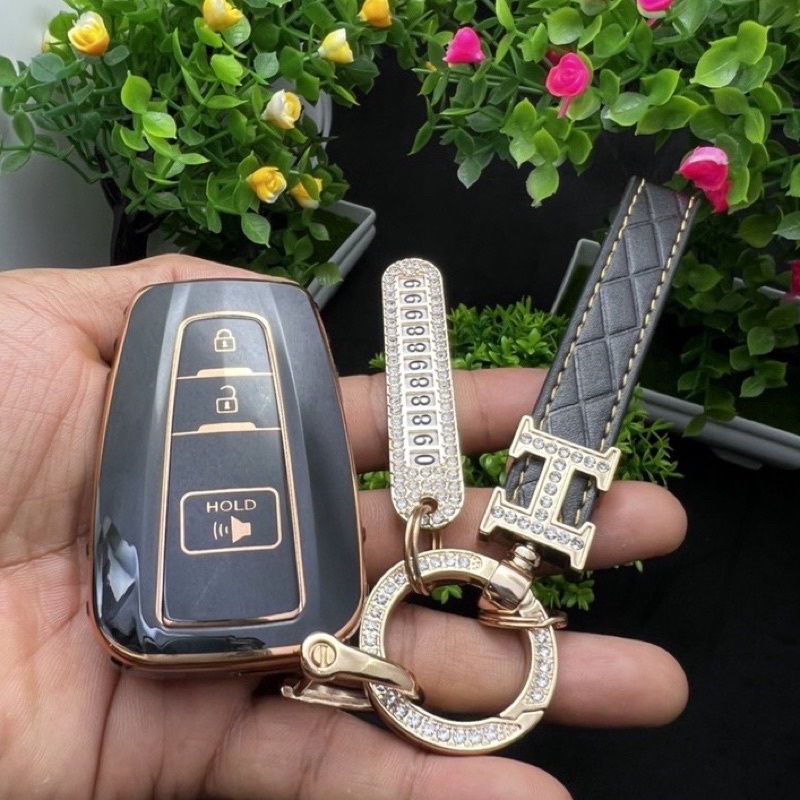 Toyota cross black and yellow car key cover made of high quality ...