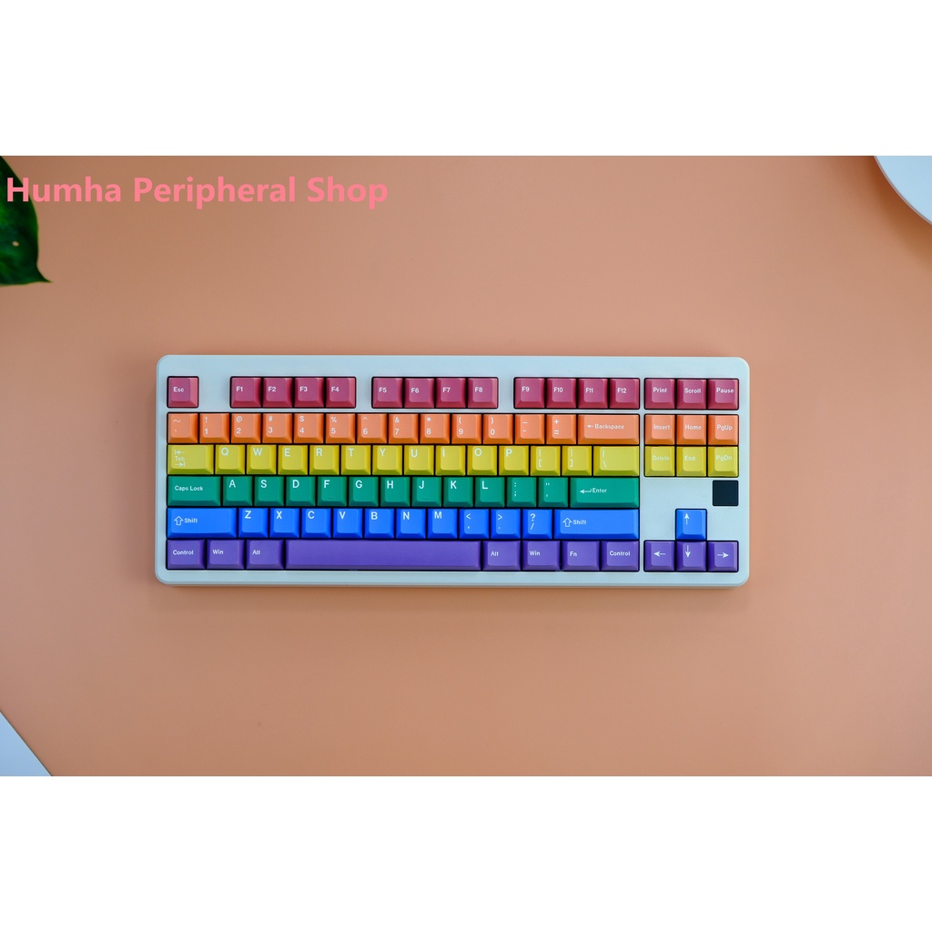 Humha Pride keycap PBT material Dye-Sublimation Cherry profile Mechanical Keyboard keycap ...
