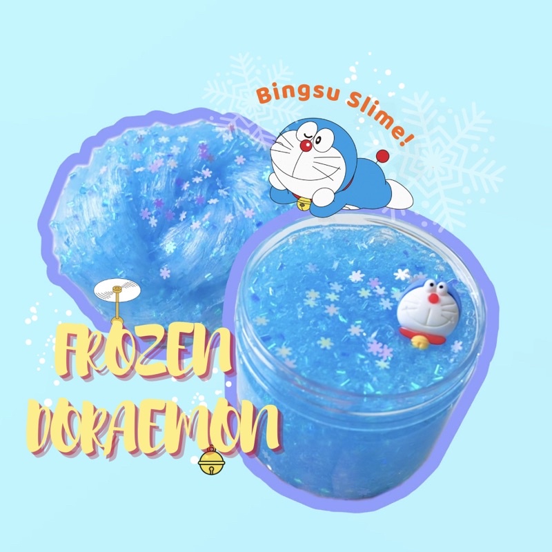 SA Frozen DORAEMON (bingsu Slime)//doremon Slime// Crispy bingsu Slime ...