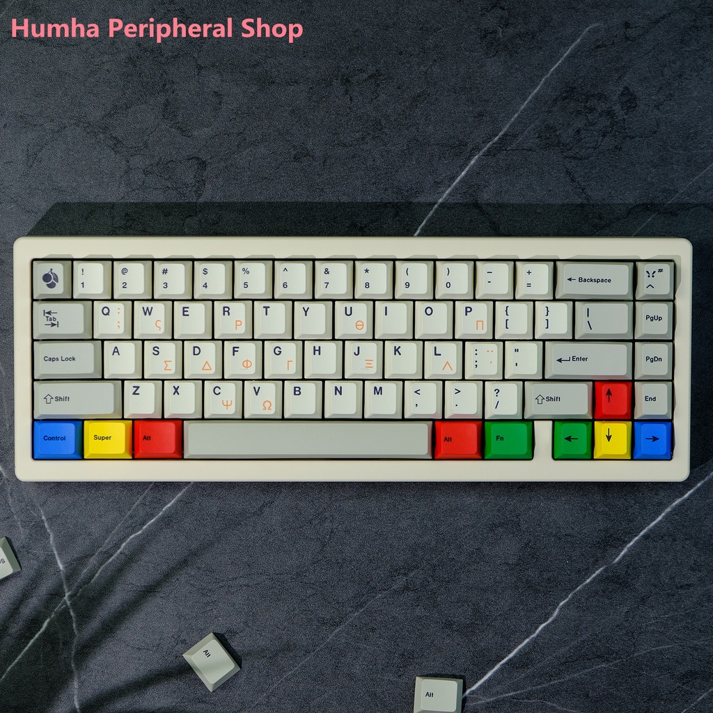 Humha Greek keycap PBT material Dye-Sublimation Cherry profile Mechanical Keyboard keycap ...