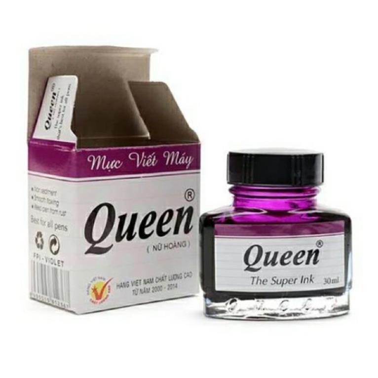 Queen fountain pen ink purple, blue, black.- Bao Quan Stationery ...