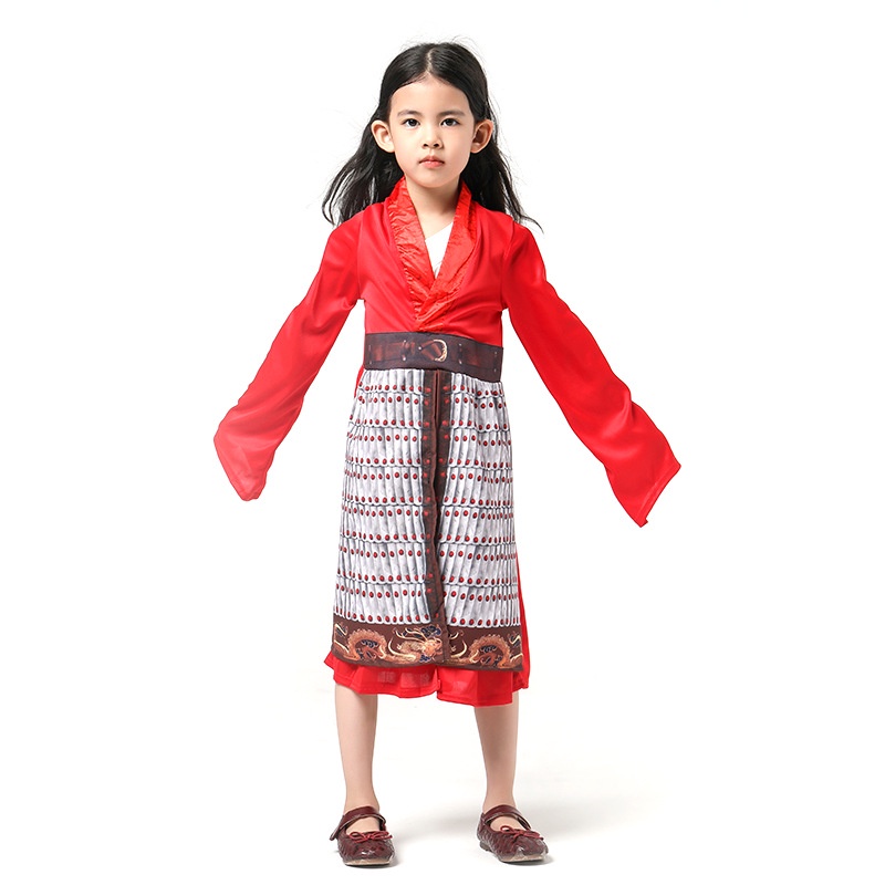 Mulan Cosplay Dress For Girls Mushu Dragon Cosplay Mulan Costume Kids ...