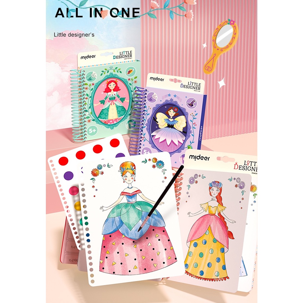 Fashion Design Notebook Toy with Brushes, Colors and Stickers for ...