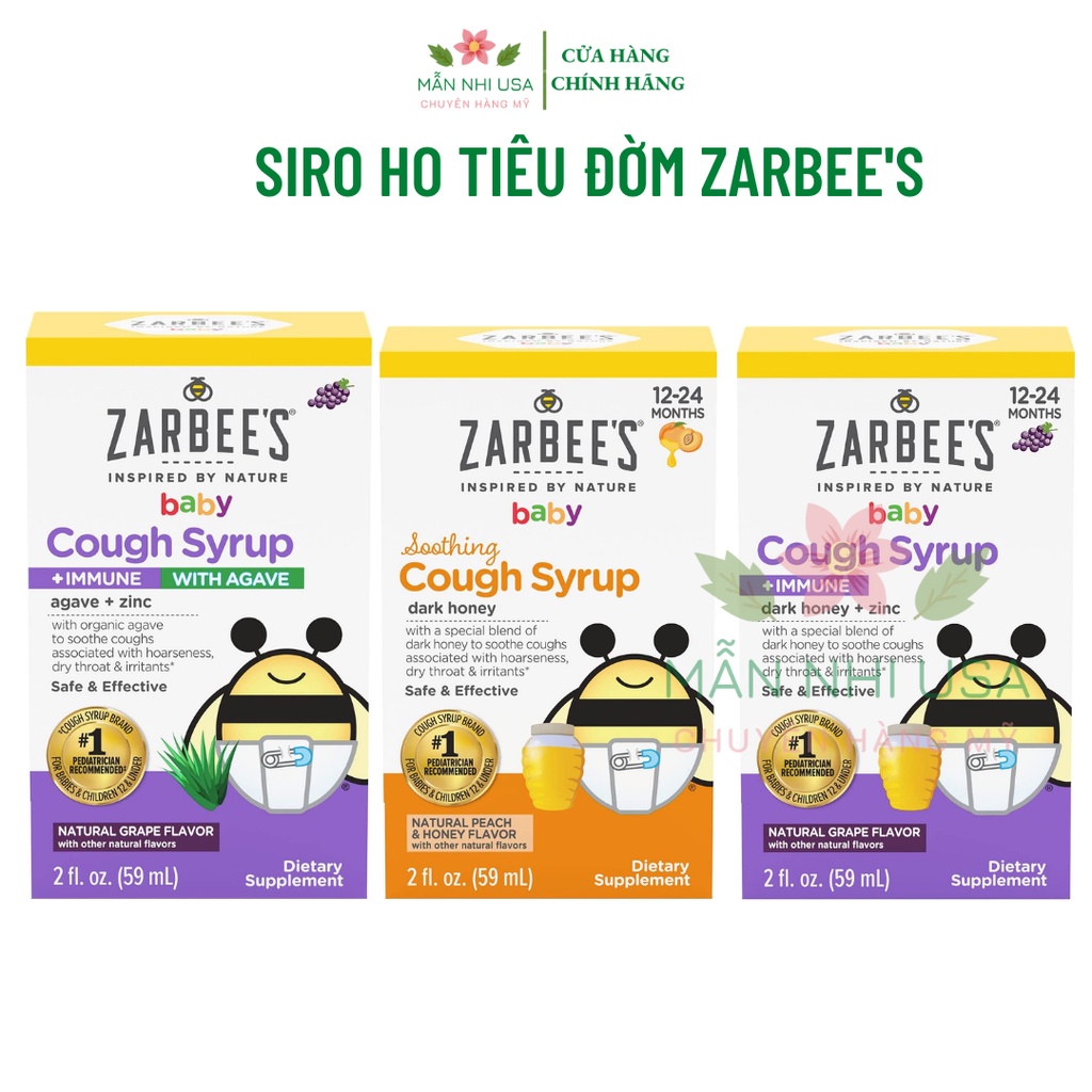 Cough Syrup to eliminate phlegm and increase resistance + Zinc Zarbee's ...