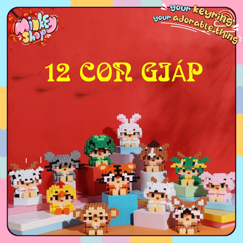3d Assembly Model of 12 Different Cute Mini Toys, Cute Cartoon ...