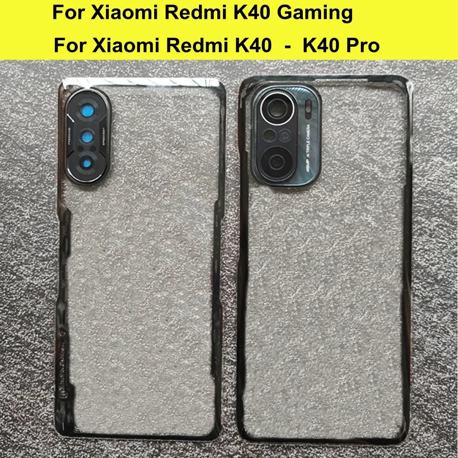 For Xiaomi Redmi K40 / K40 Pro / K40 Gaming Edition Battery Cover Back Glass cover Rear Door ...