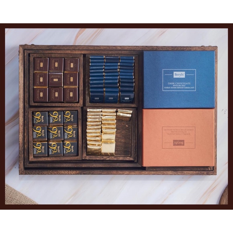 Dark Chocolate Beryl's gift box 216g and tin box 108g pure bitter ...