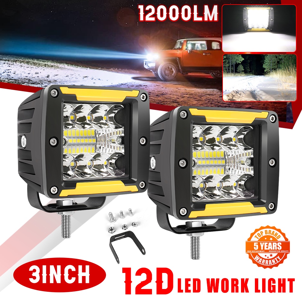 New 3'' LED Spotlight led Work Light Off Road Sport light Flood Combo ...