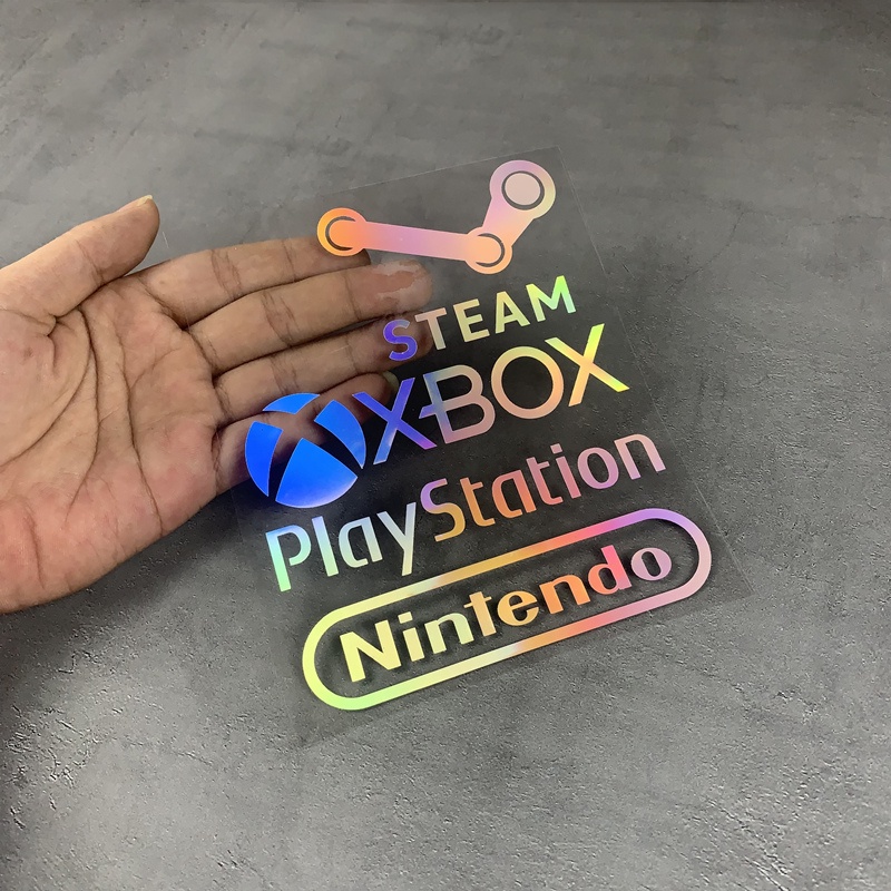 [P-A637] Hollow Car Sticker PS STEAM Game Logo Front Rear Windshield ...