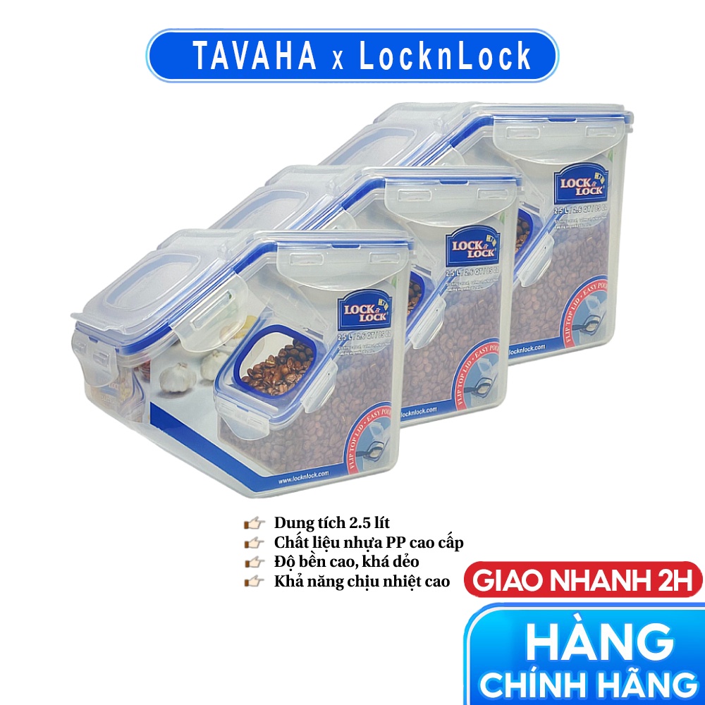 Locknlock cereal box / 2.5kg rice box HPL701 / Multi-purpose container ...