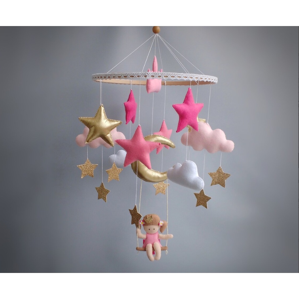 Swing baby crib hanging toy (free name tag for baby) | Shopee Philippines