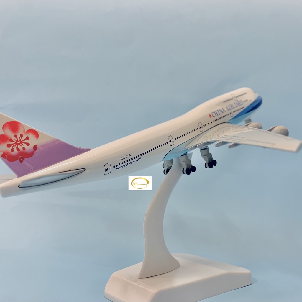 20cm HIGH QUALITY CHINA AIRLINES PLANE MODEL WITH WHEELS AND DISPLAY ...