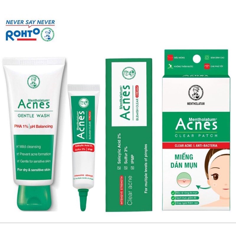 Combo of 3 Acnes Acne Skin Care Products (Genuine Mini Sample) | Shopee ...
