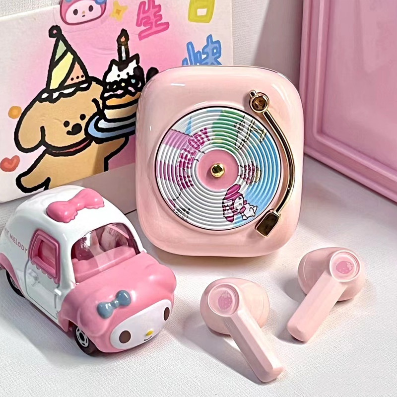 Miniso Sanrio Disney Wireless Bluetooth Noise Cancelling Gaming Earbuds Headphones HiFi Earbud ...