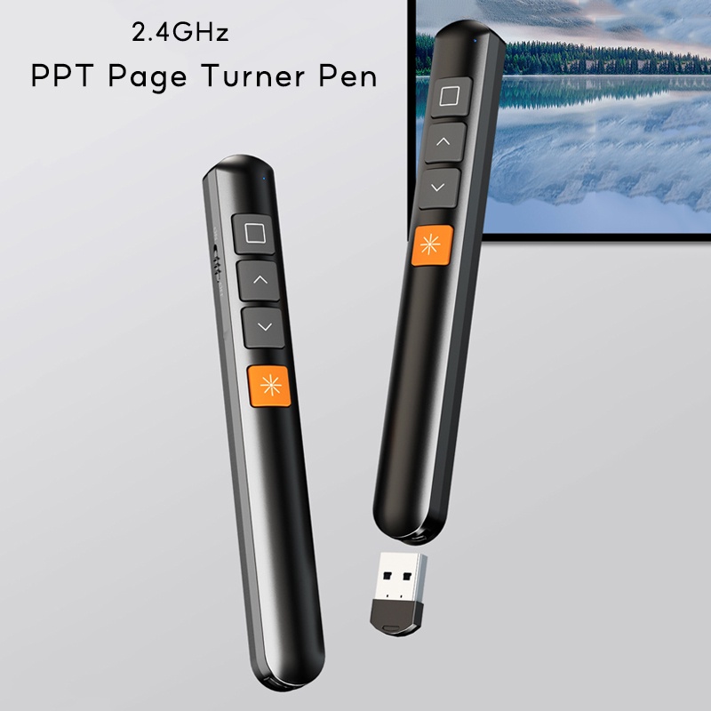 PPT Page Turner Pen Presentation Clicker Wireless Presenter Pointer 2 ...