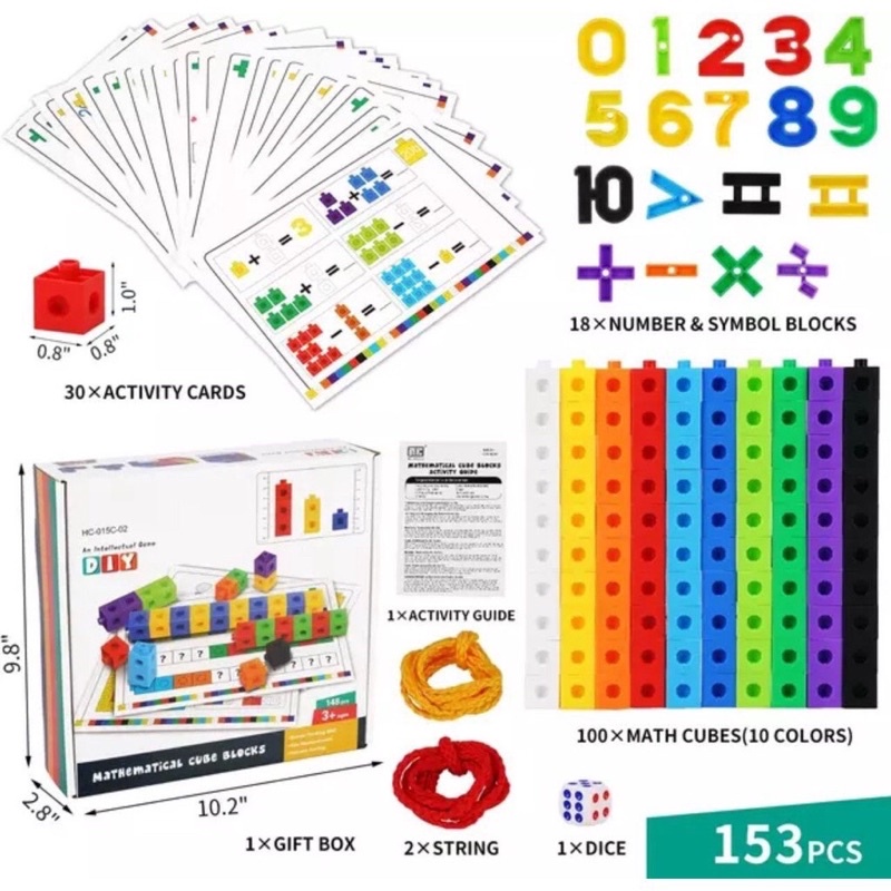 Math link cube - Number block, Math learning and thinking training ...