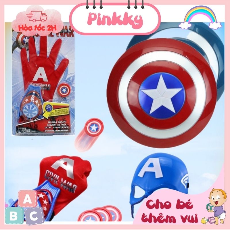 Toy SET Mask, Gloves, Disc Shooter from Captain America for children to ...