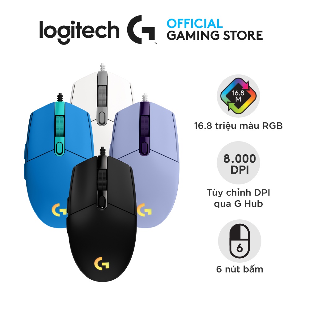 Logitech G203 Lightsync RGB Wired Gaming Mouse Sensor | Shopee Philippines
