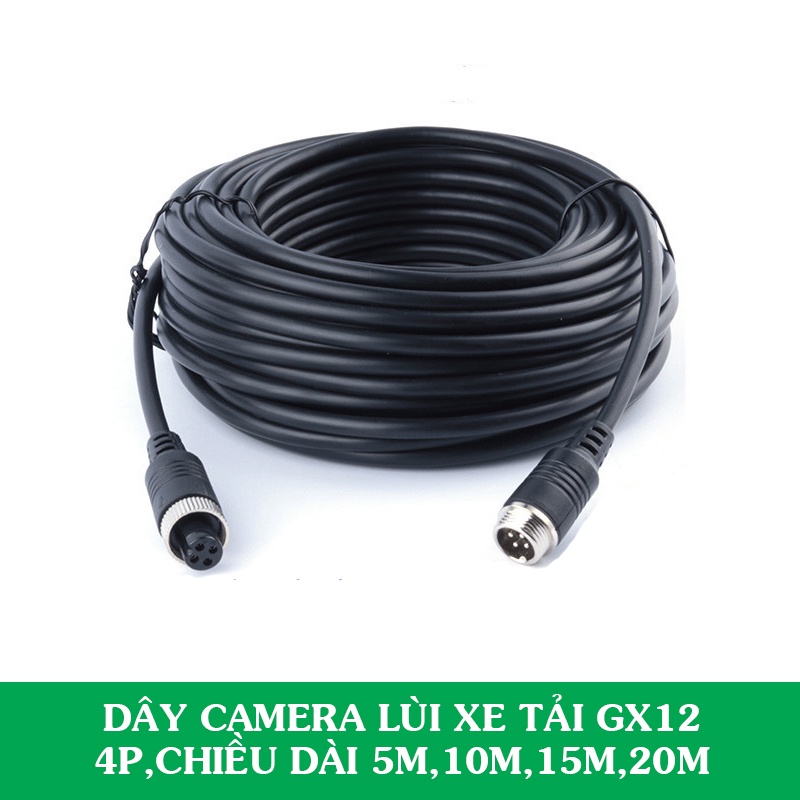 Jack GX12 4-Pin Truck Reverse Camera Cable | Shopee Philippines