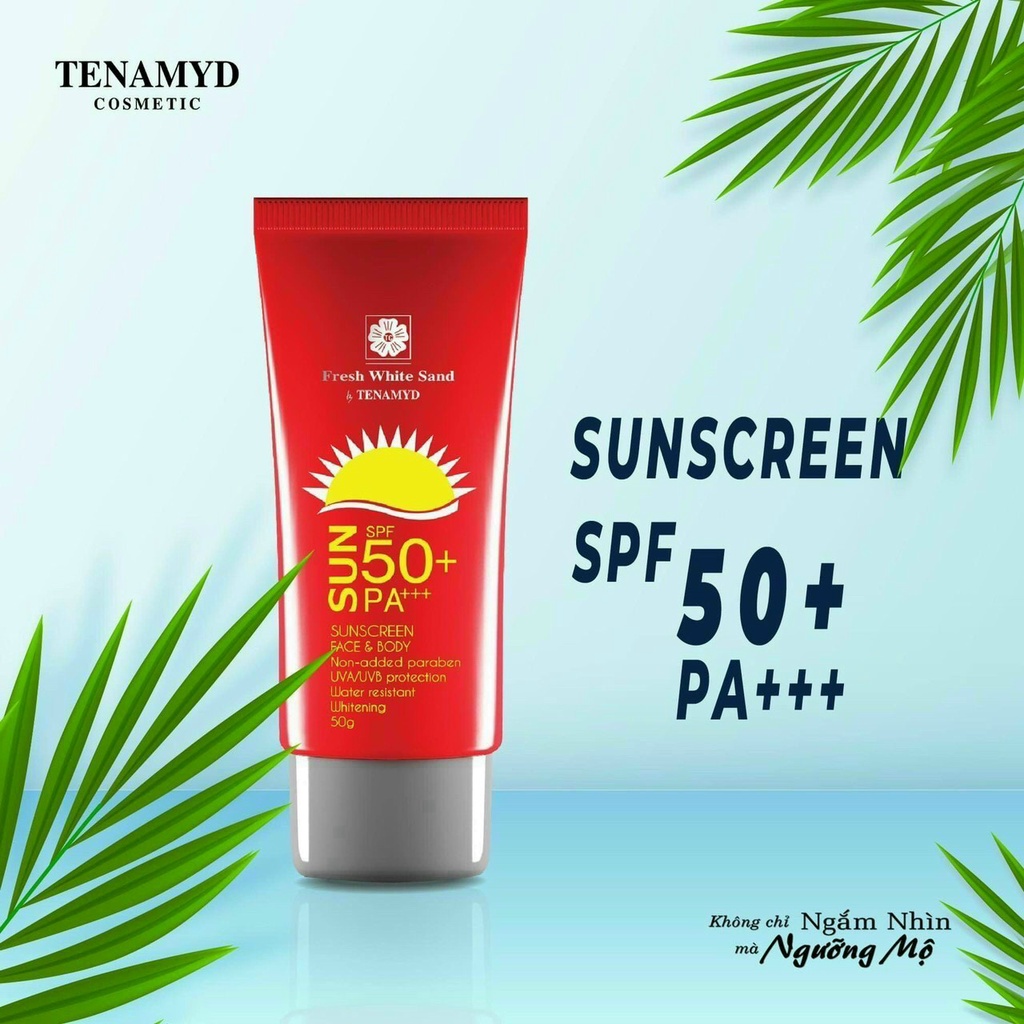 Fresh White Sand by TENAMYD SPF50 / PA++ + Whitening Sunscreen 50ml ...