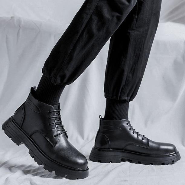 Men's Boots - Combat Chunky High Sole Boots Pro GN422 | Shopee Philippines