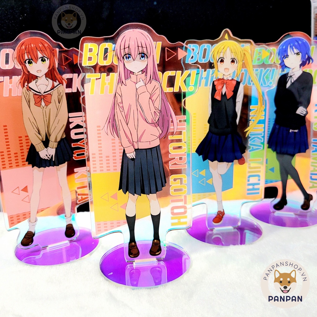 Anime Bocchi The Rock Hologram Effect standee Model (16cm) Hitori Gotou ...