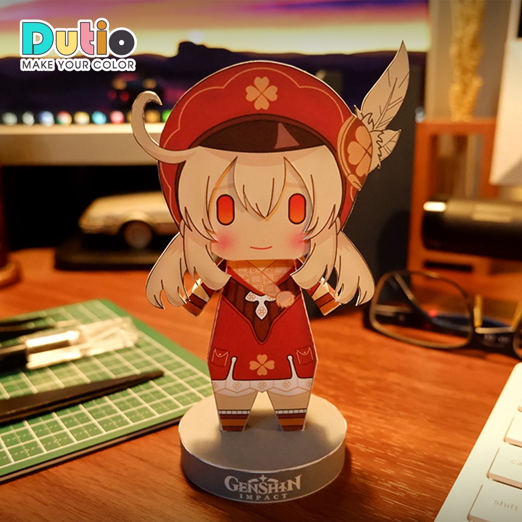 Diy Paper Model kit Klee - Genshin Impact Paper Couche Oil Ink Clear ...