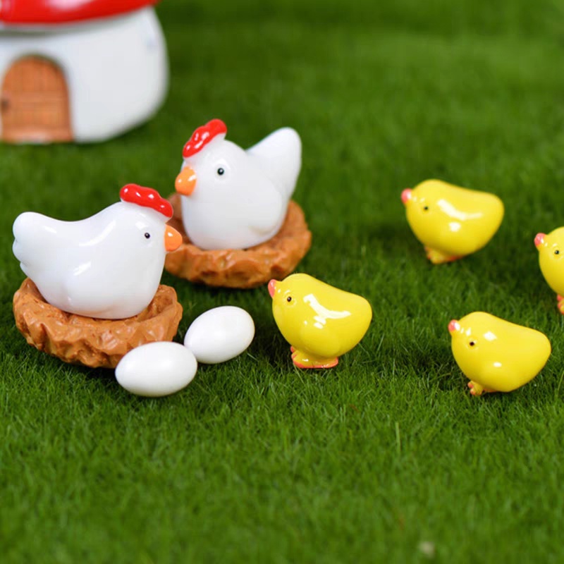 Chicken flock model for dollhouse terrarium decoration M2059 | Shopee ...