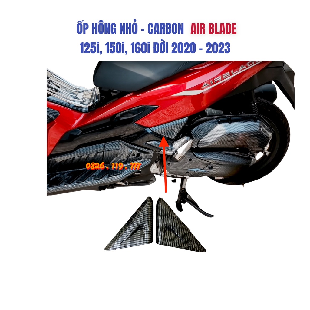 Small Side Covers for AB 125i, 160i - AirBlade 2022, 2023 - Carbon ...