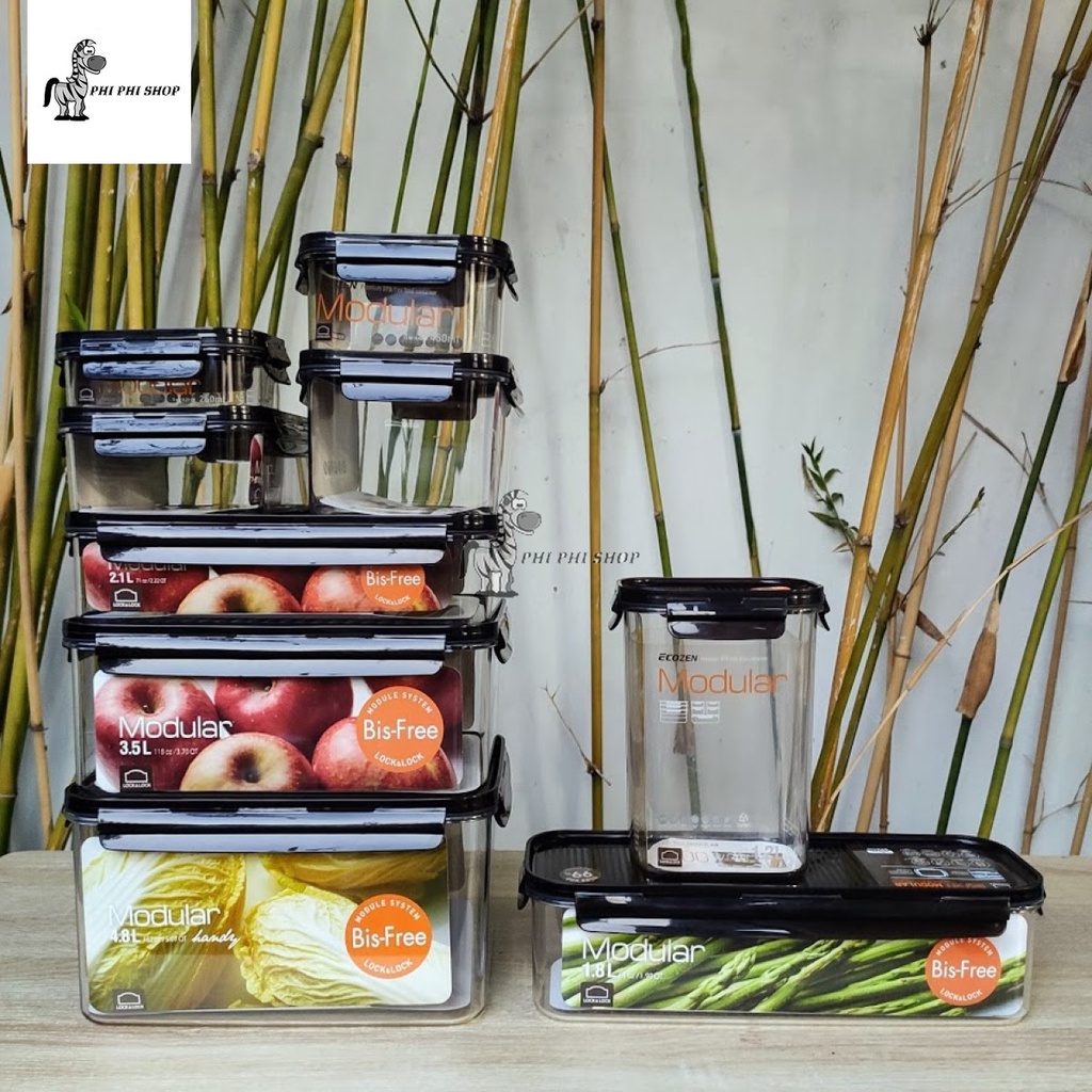 Tritan Lock&Lock Bisfree Modular plastic boxes of all sizes as ...