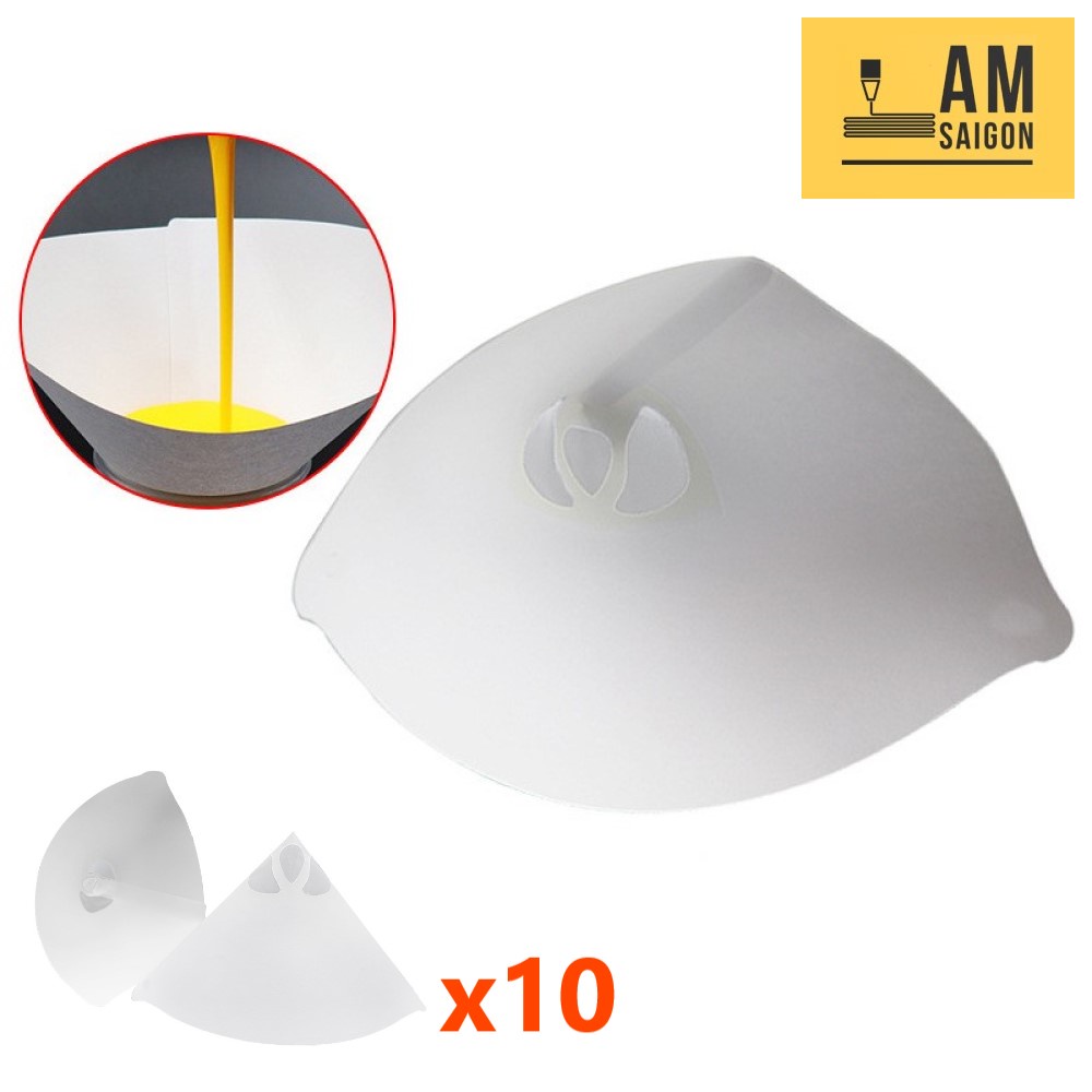 Set Of 10 Resin Filter Paper Funnels 1 Time For 3D Resin SLA, DLP ...