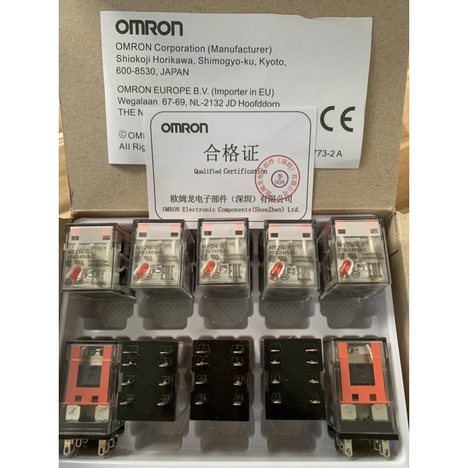 Omron MY2N-GS intermediate relay 8 pins 24VDC 220VAC | Shopee Philippines