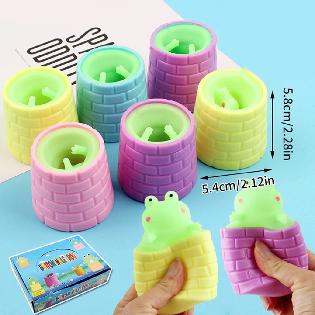 Frog Sitting at the Bottom of the Well HOT TREND Squishy Mochi Cute ...